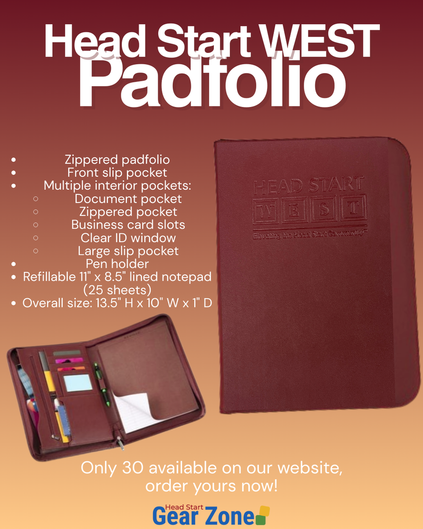 Head Start WEST Padfolio – Head Start Gear Zone